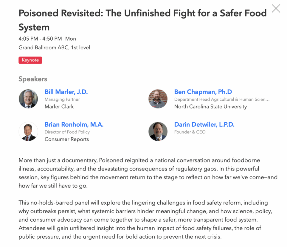Food Safety - Poisoned Revisited: The Unfinished Fight for a Safer Food ...